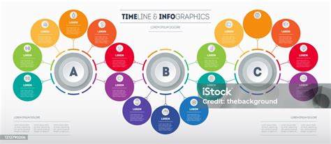 Infographie Composée De 3 Segments Et 17 Parties Présentation Daffaires