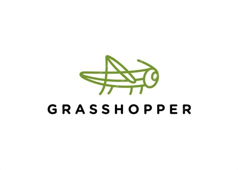 Premium Vector Grasshopper Logo Design Vector Illustration