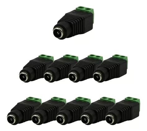 Ficha Plug Jack Macho Con Bornera Camara Cctv X Unidades