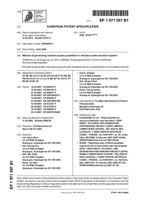 Pdf Method Of Generating Random Access Preambles In Wireless