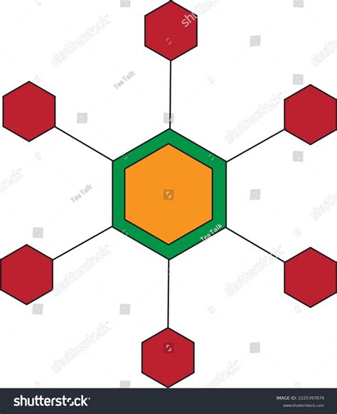 Hexagonal Network Illustration Concept Networking Stock Vector Royalty