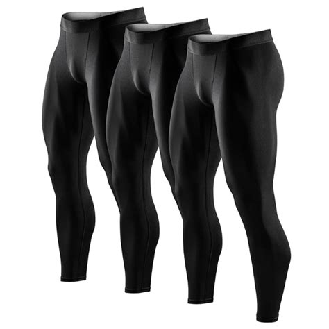 1p 4p Drskin Korea Men`s Compression Pants Baselayer Gym Pants Sports