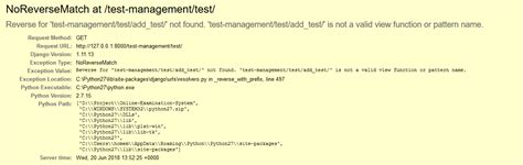 Python Django Noreversematch At Is Not A Valid View