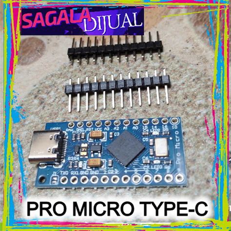 jual arduino pro micro type c atmega32u4 module 5v 16mhz kota bandung