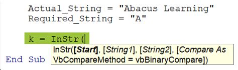 Vba Instr Excel Syntax Step By Step Examples How To Use