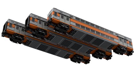 Lego Moc Train Wagon Rame Vb2n Sncf Moc By Mimi68