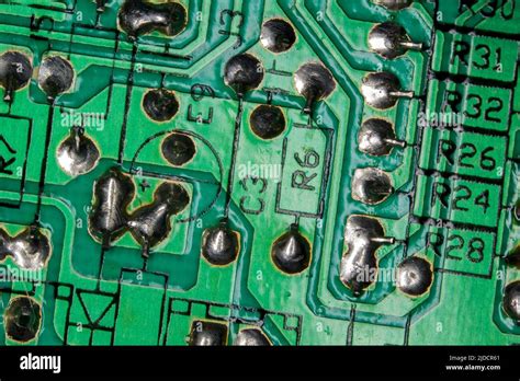 Electronic Circuit Board Close Up Stock Photo Alamy