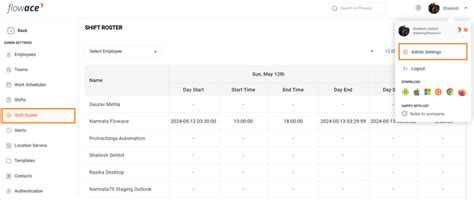 How To Assign Shifts Under The Shift Roster Via Excel Upload Support Flowace