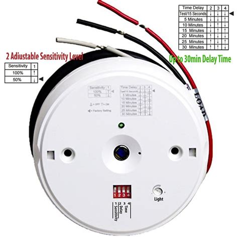 Enerlites Mpc 52v Pir Ceiling Sensor Ceiling Occupancy Sensor Ceiling Light Sensor Occupancy