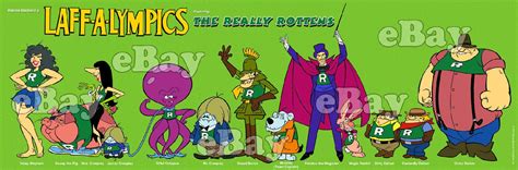 Extra Large Laff A Lympics Panoramic Photo Print 3 Hanna Barbera