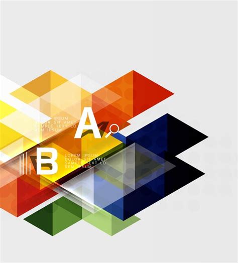 Premium Vector Triangle Geometric Infographic Banner Vector Template Background For Workflow