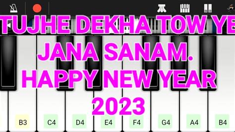 Tujhe Dekha Tow Ye Jana Sanam Old Is Gold Piano Versionhindisongs