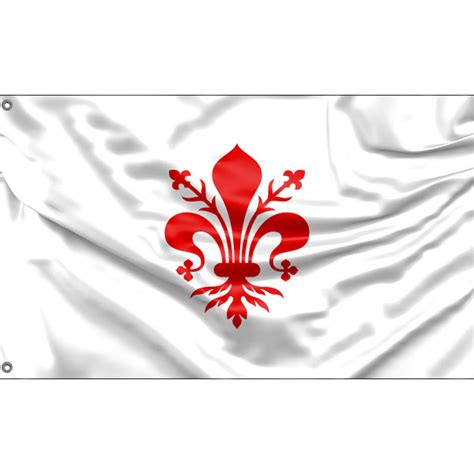 Flag Of Florence Italy Unique Design Print Hiqh Quality Etsy