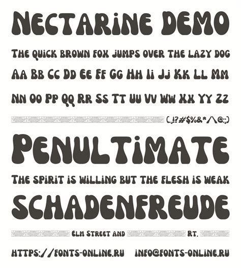 Nectarine DEMO Font