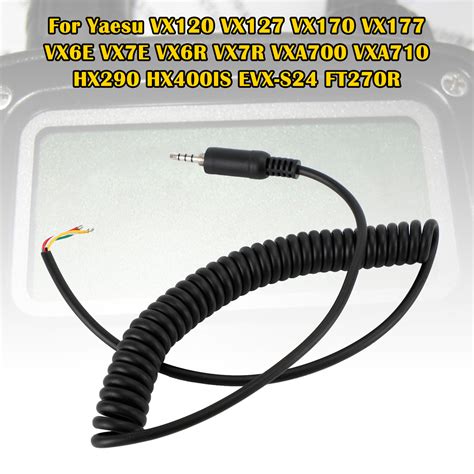 4 Wire Speaker Mic Cable Line For Yaesu Vx120 Vx127 Vx170 Vx177 Vx6e