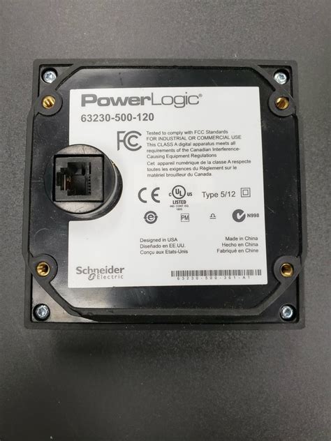 Square D Pm800 Powerlogic 63230 500 120 Remote Monitor Spw Industrial
