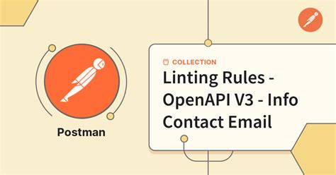 Linting Rules Openapi V3 Info Contact Email Postman Open