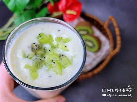 키위 바나나 주스 만들기