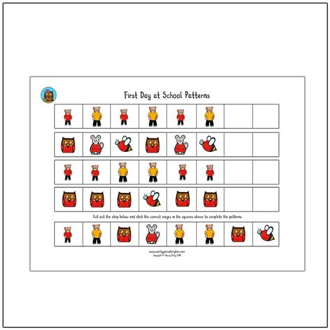 First Day At School Patterns Early Years Story Box