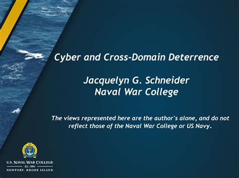 Cyber And Cross Domain Deterrence Nsi
