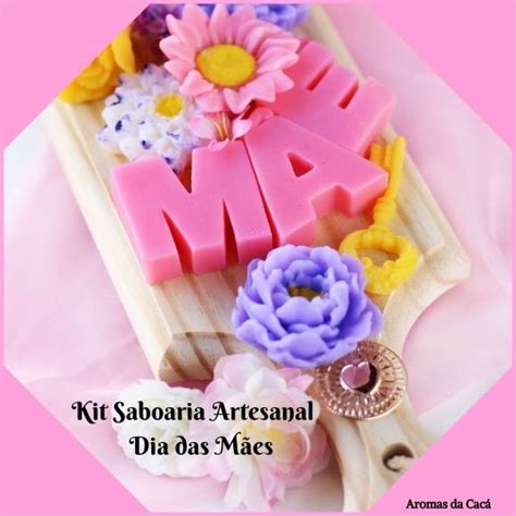 Kit Sabonete em Barra Artesanal Dia das Mães Bônus no Elo7 Aromas e