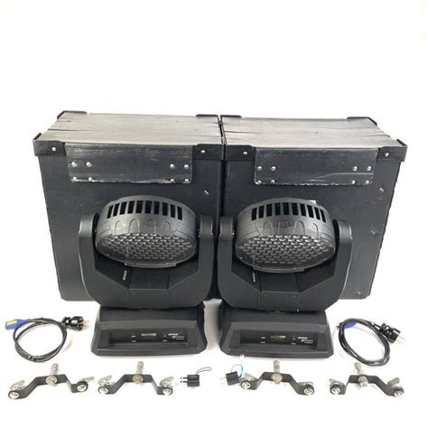 傷や汚れありSILVER STAR シルバースター MX INDIGO 6000XE LEDムービングライト ACコード 変換プラグ 金具