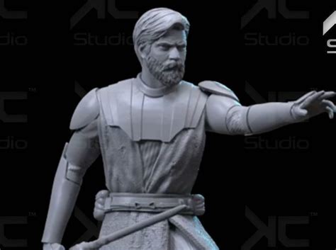 Obi Wan Kenobi Star Wars Fanart 3d Model 3d Printable Cgtrader