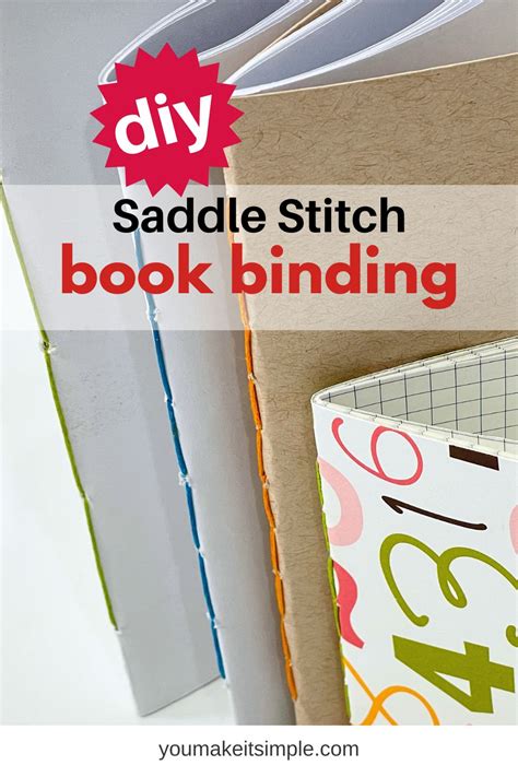 How To Make Your Own Custom Notebook Simple Saddle Stitch You Make It Simple