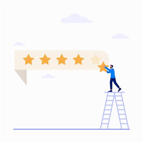 Premium Vector Man Giving Five Star Feedback And Choosing