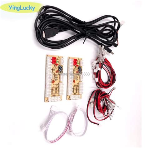 2x Zero Delay Arcade Usb Encoder Pc To Joystick For 5pin Sanwa
