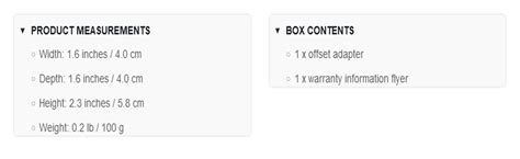 Thrustmaster Ava Offset Adapter 2960932 Mwave