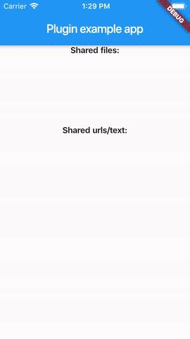 Receive Sharing Intent Flutter Package In Sharing Intent Category