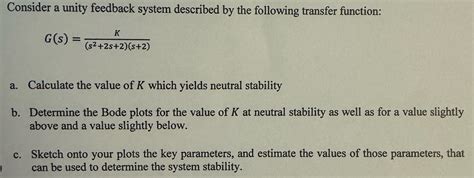 Solved Consider A Unity Feedback System Described By The Following 1 Answer Transtutors