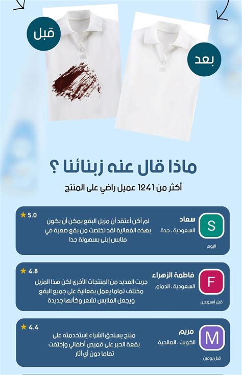 منظف البقع على الملابس