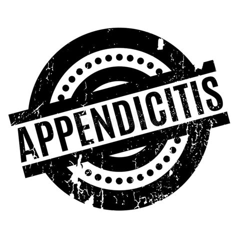 Appendicitis Rubber Stamp Stock Illustrations 38 Appendicitis Rubber