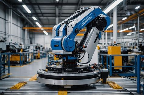 Factory Automation With Robotics For Seamless Production Management Premium Ai Generated Image
