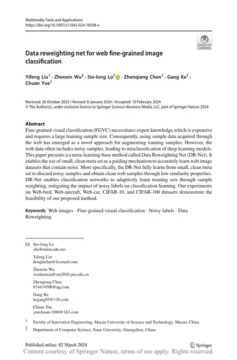 Data Reweighting Net For Web Fine Grained Image Classification