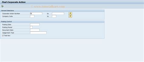 Fwkb Sap Tcode Post Corporate Action