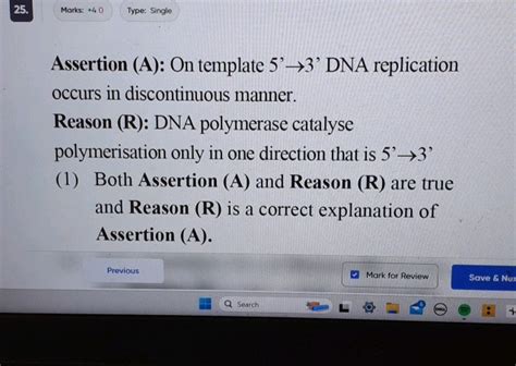 25 Marks 4 Type Single Assertion A On StudyX
