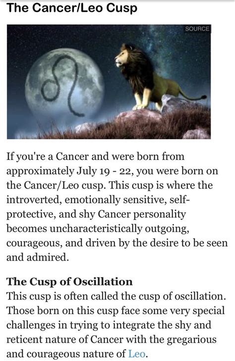 Cusp Of Oscillation In 2022 Cancer Leo Cusp Leo And Cancer Cancer Facts