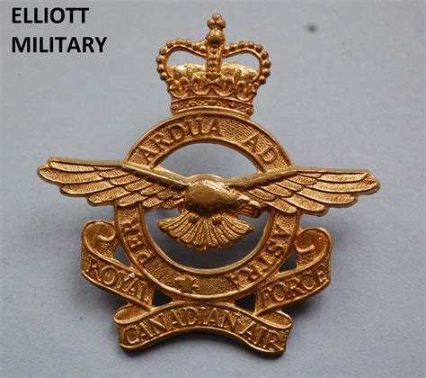 Rcaf Cap Badge Post 1952 Elliott Military