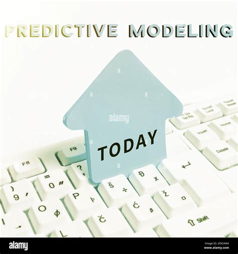 Sign Displaying Predictive Modeling Word For Maintenance Strategy Driven By Predictive
