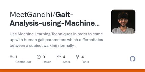 Github Meetgandhi Gait Analysis Using Machine Learning Use Machine Learning Techniques In