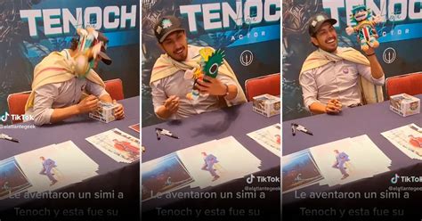 Esta Fue La Reacción De Tenoch Huerta Al Ser Golpeado Con Un Peluche De