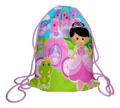 60 Morralito Dulcero Bolo Fiesta Infantil Princesa Envío Gratis