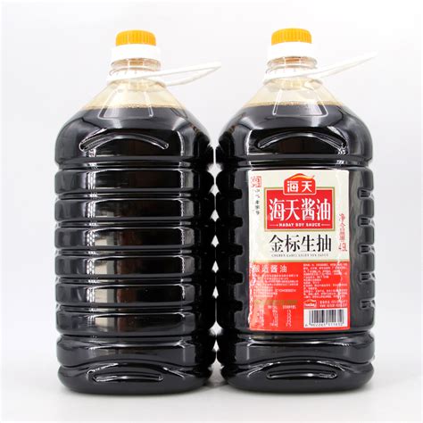 海天金标生抽4 9L 2桶整箱物流包邮酿造酱油大桶餐饮装量大优惠 虎窝淘