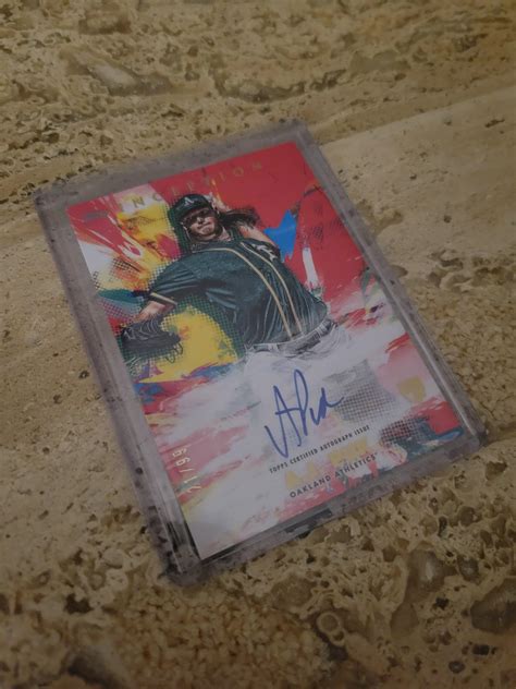 2020 Topps Inception Aj Puk Auto Rc 99 Oakland Athletics