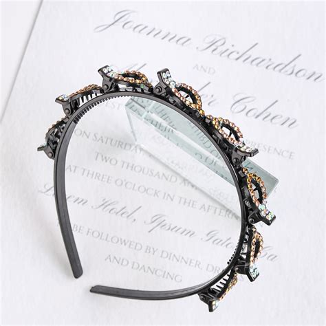 Crystal Unisex Alice Hairband Headband Men Women S Grandado