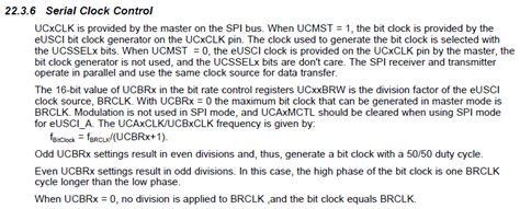 Eusci Bit Rate Setting In Spi Mode Confusing Formula Description