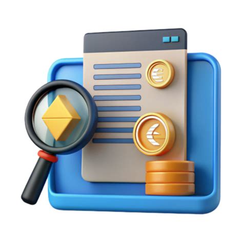 Beautiful Modern Financial Data Analysis Magnifying Currency